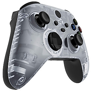 eXtremeRate Replacement Faceplate for Xbox Series X & S Controller - Personalize Your Control - Clear Custom Front Housing Shell for Xbox Core Wireless Controller [Controller NOT Included]