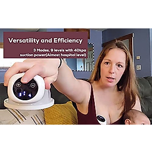 Wearable Breast Pump︱FDA Registered︱Safe, Efficient, and Comfortable︱Hands Free Breast Pump with 3 Modes & 9 Levels︱19/22mm Flange Insert︱2Pcs…