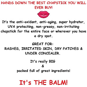ANN WEBB Balm Lip Moisturizer for Dry Lip Care - Organic Lip Balm for Chapped Lips - Anti-aging - UV protecting Lip Repair for Hydrating Lips Oversized - Best Balm - Original .5oz