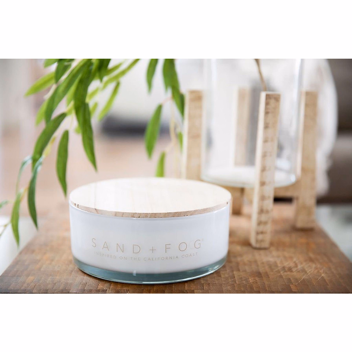 Sand + Fog Scented Candle - Ocean Mist - Additional Scents and Sizes – 100% Cotton Lead-Free Wick - Luxury Air Freshening Jar Candles - Perfect Home Décor for Your Cocktail Table – 34 oz