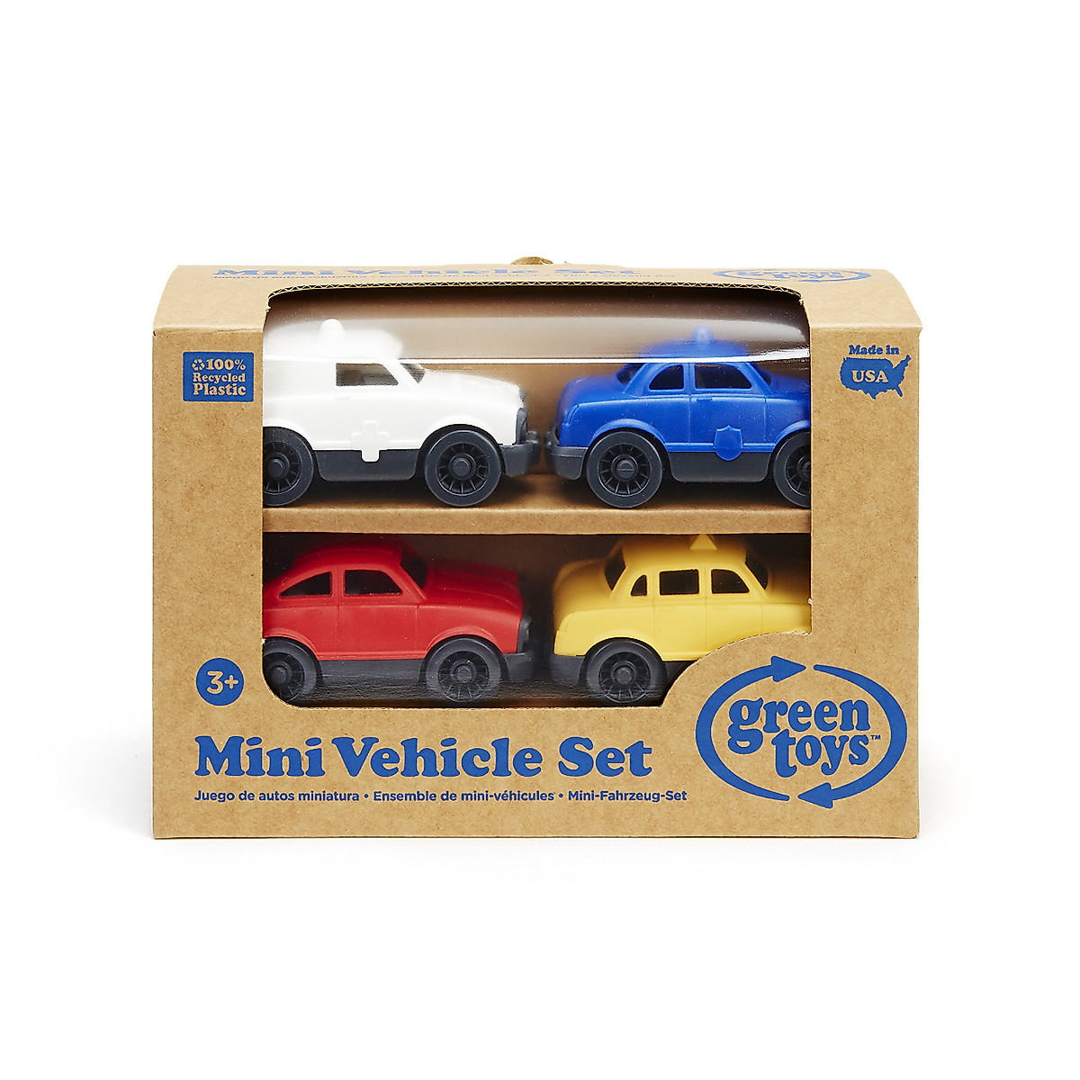 Green Toys Mini Vehicle, 4-Pack