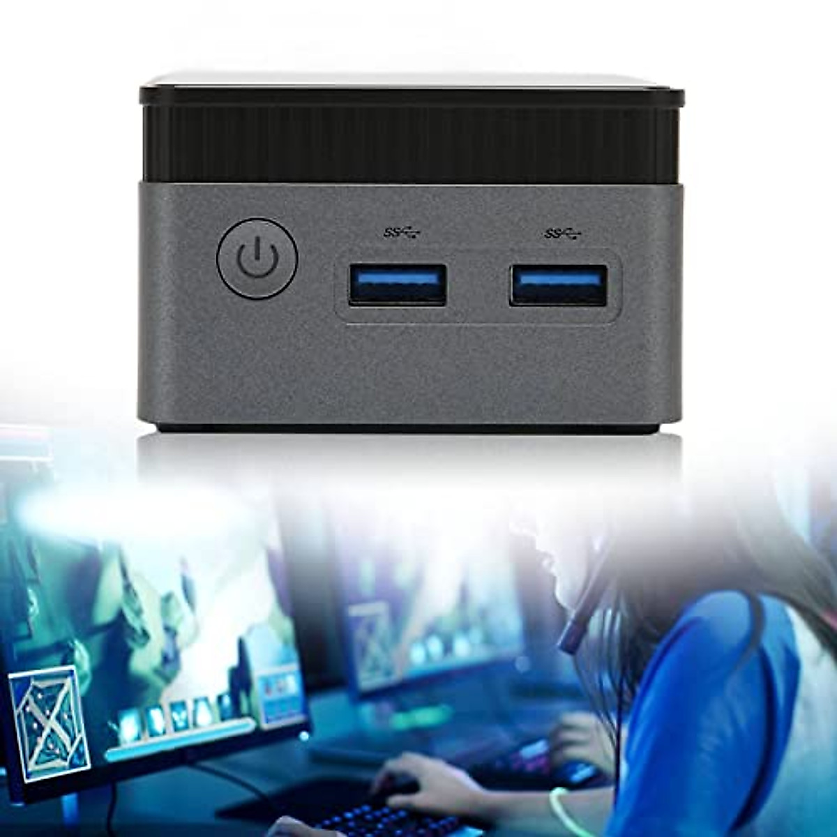 TypeC minicomputer Interface M.2 SSD Nvme 2242 Stable microcomputer for Data Transfer for Travel 8G+256G US Plug