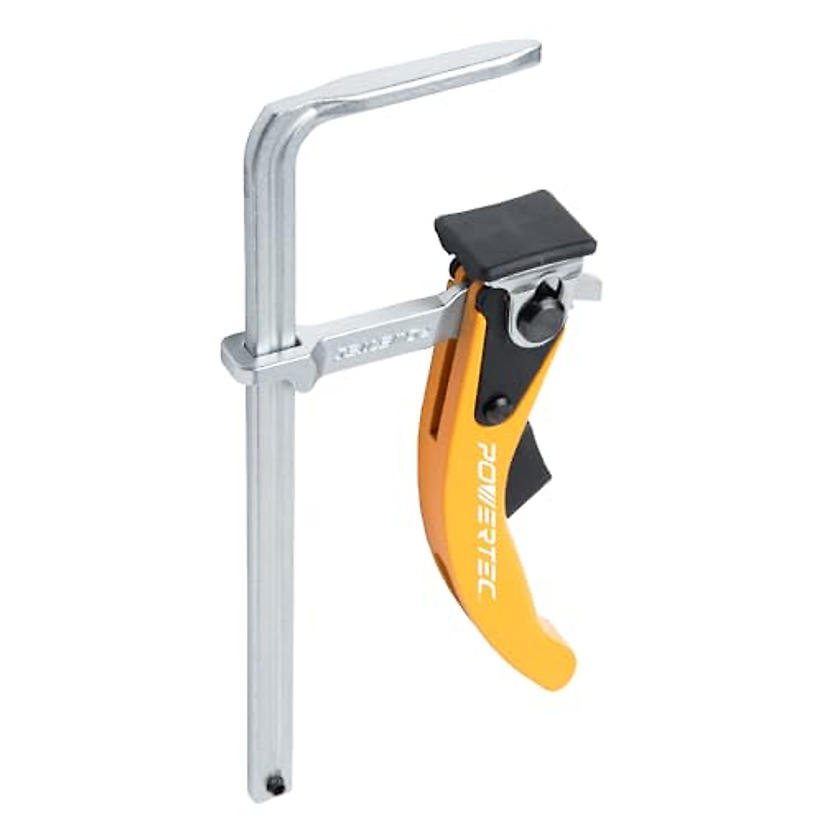 POWERTEC 71408 Quick Release Ratcheting Table Clamp for MFT and Guide Rail System, 7” (178mm)
