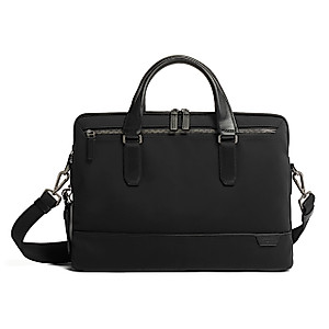 TUMI - Harrison Sycamore Slim Leather Top Zip Briefcase - 15 Inch Computer Bag for Men and Women - Black