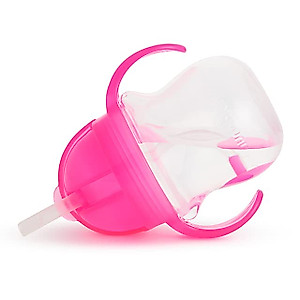 Munchkin Click Lock 7 Ounce Weighted Flexi-Straw Cup (2 Count, Pink/pink)