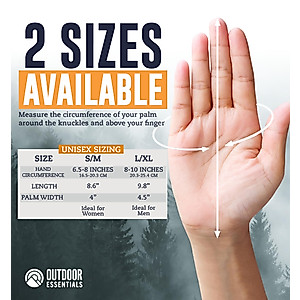 OutdoorEssentials Fingerless Winter Gloves Convertible Mittens for Men & Women - Warm Knit Flip Top Wool Mitten Gloves