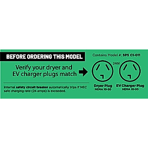 Splitvolt(NEMA 10-30, 240V, 24 Amp Splitter Switch - Save Thousands on Home Electric Vehicle Charging (EV) Install, cETLus Certified, Charge Two EVs, Plug and Play