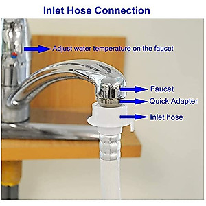 Panda Portable Washing Machine, 1.34 Cu.ft, 10 Wash Programs, 2 built in rollers/casters, Compact Top Load Clothes Washer