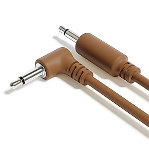 ExcelValley - Hybrid Mono Modular Patch Cables - TS 3.5mm 1/8" - Eurorack Synth Synthesizer [12-Pack | 20 cm - 7.87"]