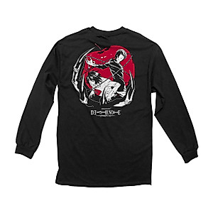 Ripple Junction Death Note Ryuk Light & L Adult Long Sleeve Small Black