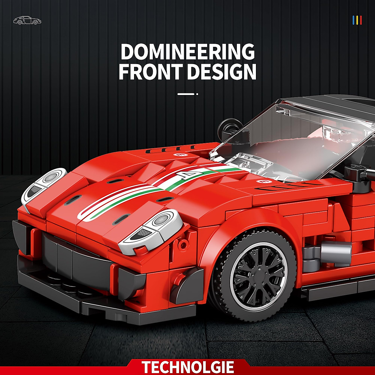 Reobrix 599xx EVO Supercar Building Set, Vehicles Toys Stocking Stuffers Birthday Christmas Toy Gifts for Boys or Girls Age 6+. (413PCS)…