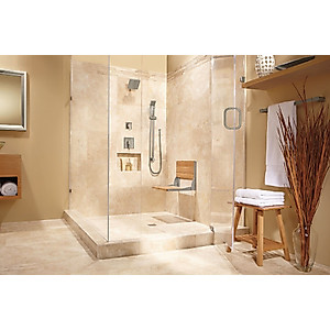 Moen 90 Degree Brushed Nickel Modern Eco-Performance Handshower Handheld Shower with 30-Inch Slide Bar and 69-Inch Metal Hose, S3879EPBN