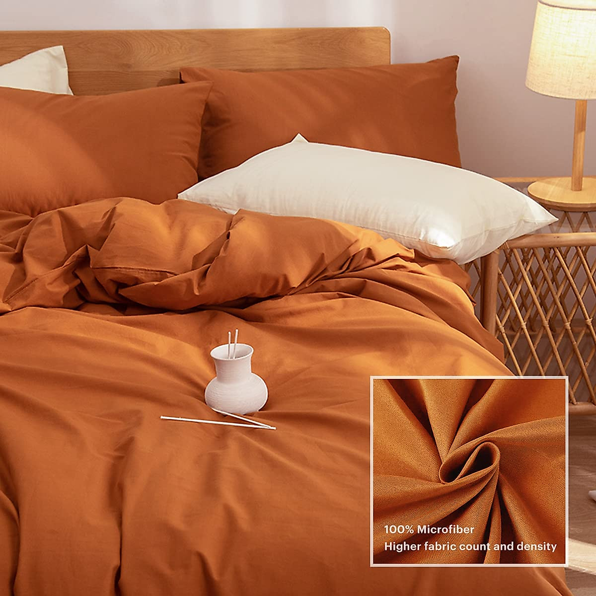 Qeeruim Floral Duvet Cover Set Queen Size, 3pcs White Green Microfiber Skin-Friendly Breathable Duvet Cover with Zipper Closure, Flower Printed Comforter Cover for Bedroom Guestroom Decor