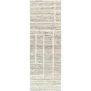 Hauteloom Chapais Wool Living Room, Bedroom Area Rug - Bohemian, Transitional - Gray, LightSlate, Charcoal - 8' x 10'