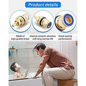 Ceramic Cartridge Assembly 013788-45 Fit for T&S Brass Faucets, Cold Ceramic Cartridge Assembly 20I-125PSI 40-140F