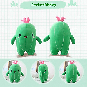 VOpper 1Pcs 8inch Super Cute Smiling Cactus Plush Pillow Toy,A Great Gift for Boys, Girls and Girlfriends (8inch)…