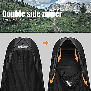 L RUNNZER Single Camping Tent, Pop-Up Net with Upgraded Mesh for Sleeping Outdoor Camping Traveling