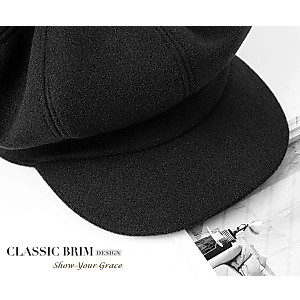 Sumolux Women Beret Cap Newsboy Hat French Wool Classic Autumn Spring Winter Hats