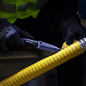 Klein Tools 44220 Pocket Knife, Black, Drop Point Blade