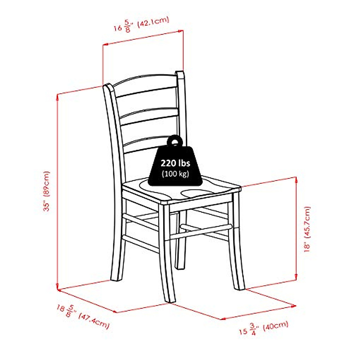 Winsome Wood Benjamin Seating, Foot Rest, Walnut