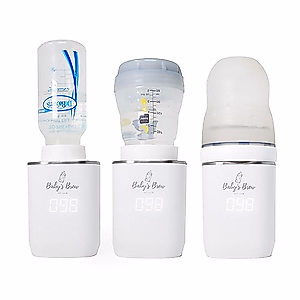 Baby's Brew Portable Bottle Warmer Pro - Milk Warmers for Breastmilk or Formula, Leak-Proof Design, Travel-Friendly, Cordless, Battery-Powered, 8-12 Hour Battery Life, Warmer Only