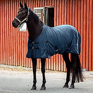 HORZE Montauk Breathable Mesh Summer Horse Sheet - Night Dark Blue - 75 in