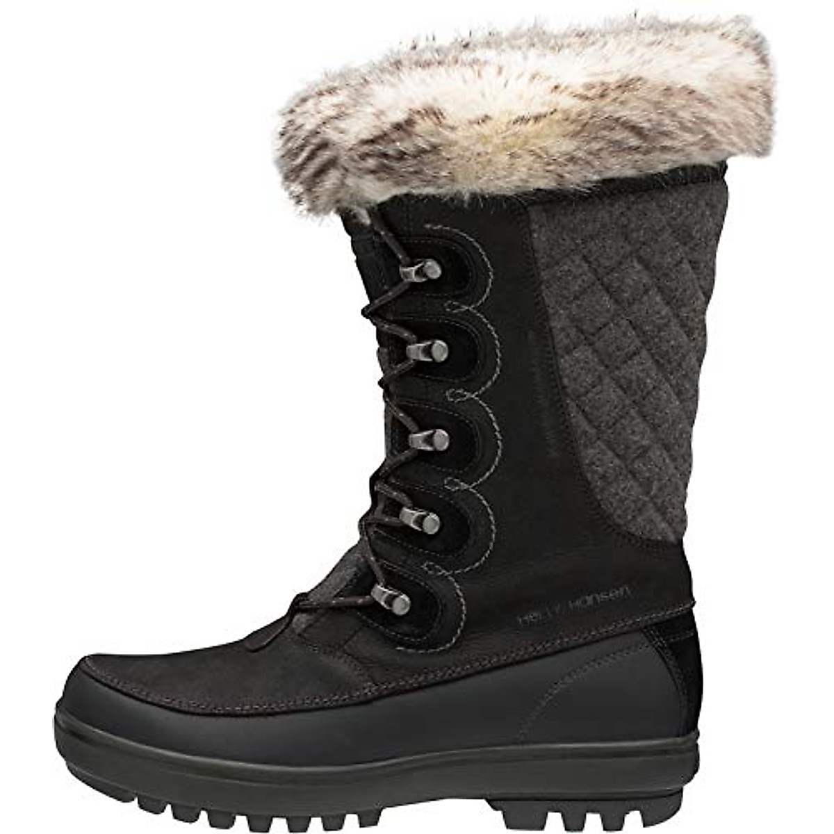 Helly-Hansen Womens Garibaldi VL Waterproof Winter Boot, 991 Jet Black/Jet Black/Charcoal, 7