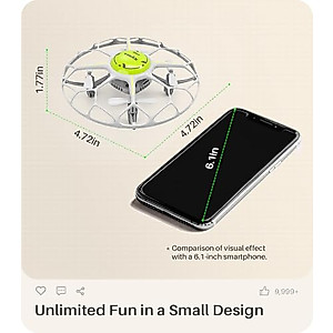 SYMA Mini Drone for Kids Adults, X660 7-Color LED Light RC Quadcopter with Rotary Ascent, 360° Flip, Altitude Hold, Headless Mode Indoor Drone Plane Flying Toys Gifts for Kids 8-12