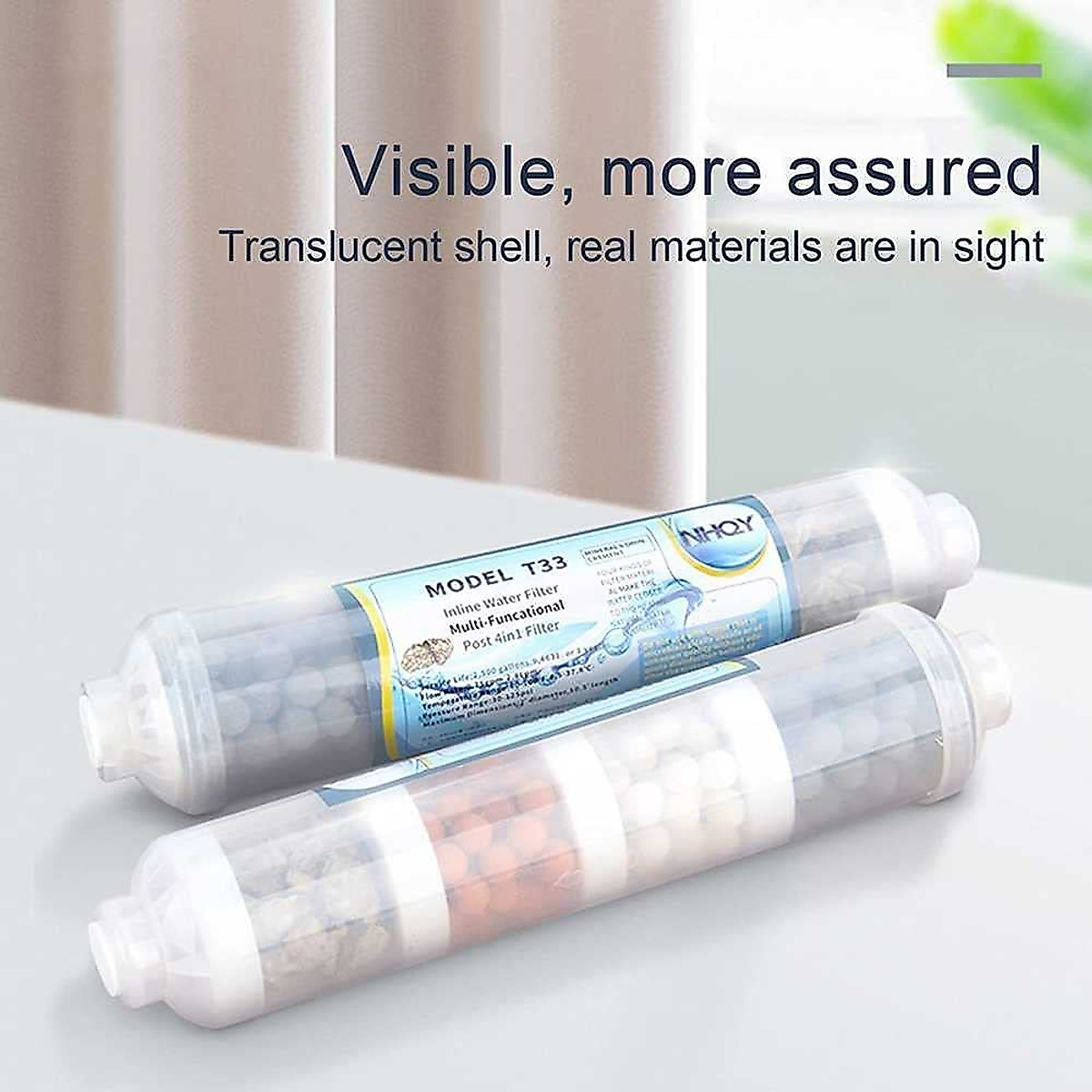 4 in 1 T33 Multi-Function Mineralization Filter Element, Increase Ph and Calcium Magnesium Ion, Replacement Filters Cartridge