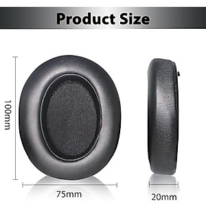 WH-XB910N Replacement Earpads Ear Cushions with Net and Buckle,Noise Canceling Headset Cover Earmuff Repair Parts for Sony WH-XB910N Over-Ear Wired&Wireless Headphone(Black)