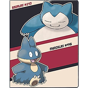 Ultra PRO - Pokémon Snorlax & Munchlax (9-Pocket Portfolio) - Protect & Store up to 90 Standard Size Collectible Trading Cards or 180 Double-Loaded Cards,Great for Collectible Cards, & Gaming Cards