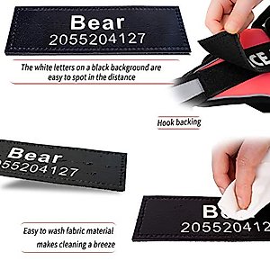Custom Patch 2 Pieces Dog Vest Patches, Personalized Removable Tactical Patches for Dog Harness Service Dog in Training and Dog Halter Patches with Hook and Loop