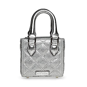 Steve Madden Twinkle Rhinestone Mini Bag, Silver