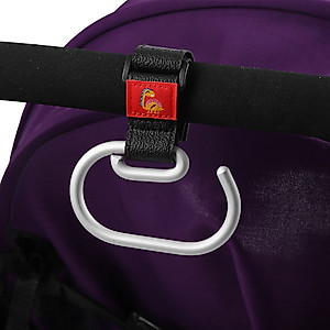 Stroller Hooks, 3Pcs Aluminium Swirly Baby Pram Hanger for Infant Pushchair Rollator Walker Wheelchair Accessories to Attach Shopping Bag