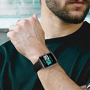 3 Packs Compatible with Veryfitpro ID205L/ID205/ID205U/ID205S/ID205G/SW020/SW021 Smart Watch Bands Soft Silicone Waterproof Adjustable Replacement Bands for Willful Yamay Letscom Letsfit for Women Men