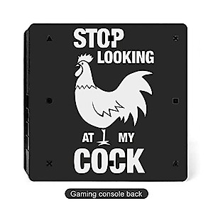 PS4 Slim game console skin sticker protective cover Stop Staring at My Cock PS4 Slim console and 2PCS whole body protective skin skin sticker