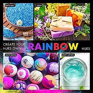 Mica Powder for Epoxy Resin - 𝟑𝟔 𝐂𝐨𝐥𝐨𝐫𝐬 Resin Color Pigment Powder, Cosmetic Grade Glitter Colorant Pearlescent Powder for Lip Gloss, Soap Making, Bath Bomb, Candle Dye, Slime