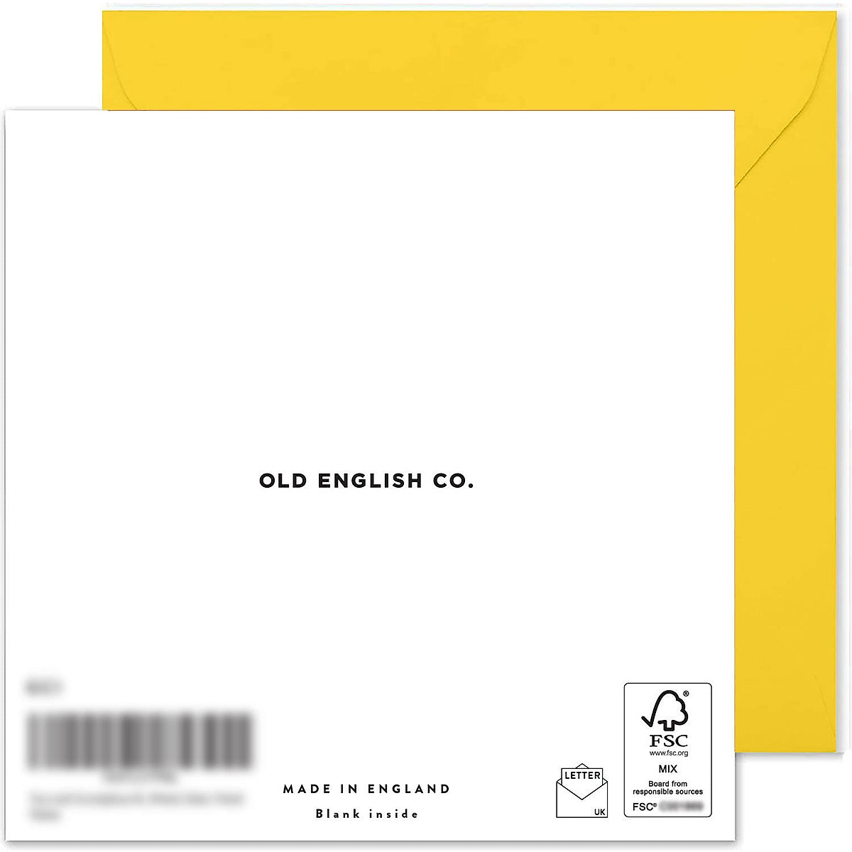 Old English Co. Little Monkey Cute Birthday Card for Mum or Dad - Sweet Fun Birthday Card for Dad from Children | Blank Inside with Envelope