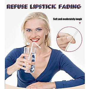 [300 Pack] Individually Wrapped Disposable Plastic Flexible Drinking Straws Clear Bendy Straws BPA Free - 8.25" x 0.23"