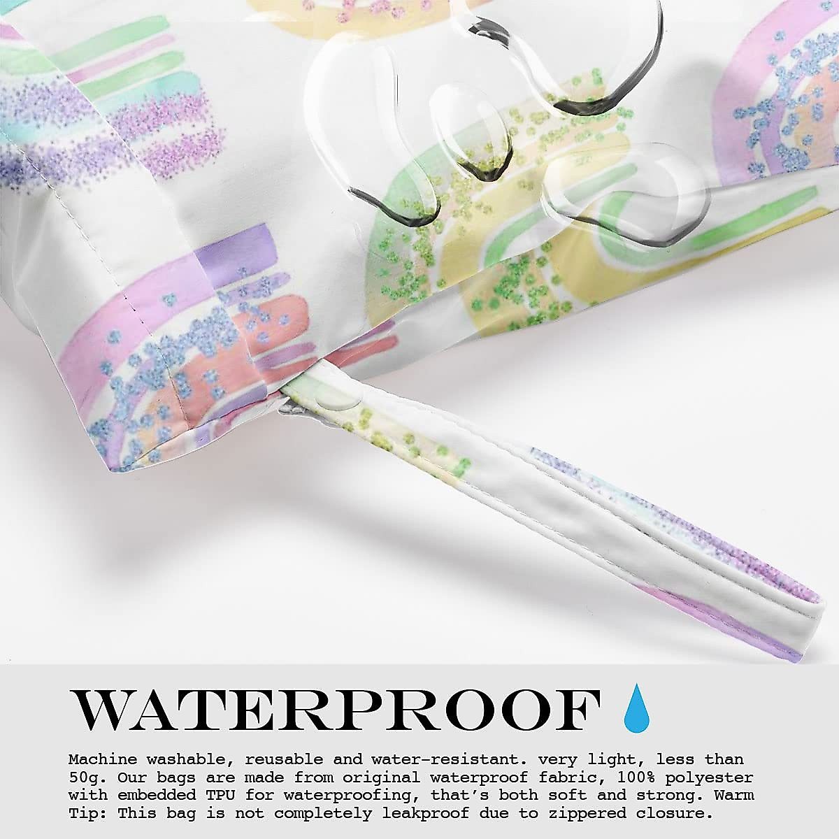 zcyxuuw 2 Pcs Wet Bag, Wet Dry Bag, Wet Bag for Swimsuit, Travel, Beach, Pool, Diapers, Dirty Yoga Gym Clothes, Toiletries, Makeup Bag, Beach Bag Ocean Starfish Anchor Decor Birthday Gift for Women.