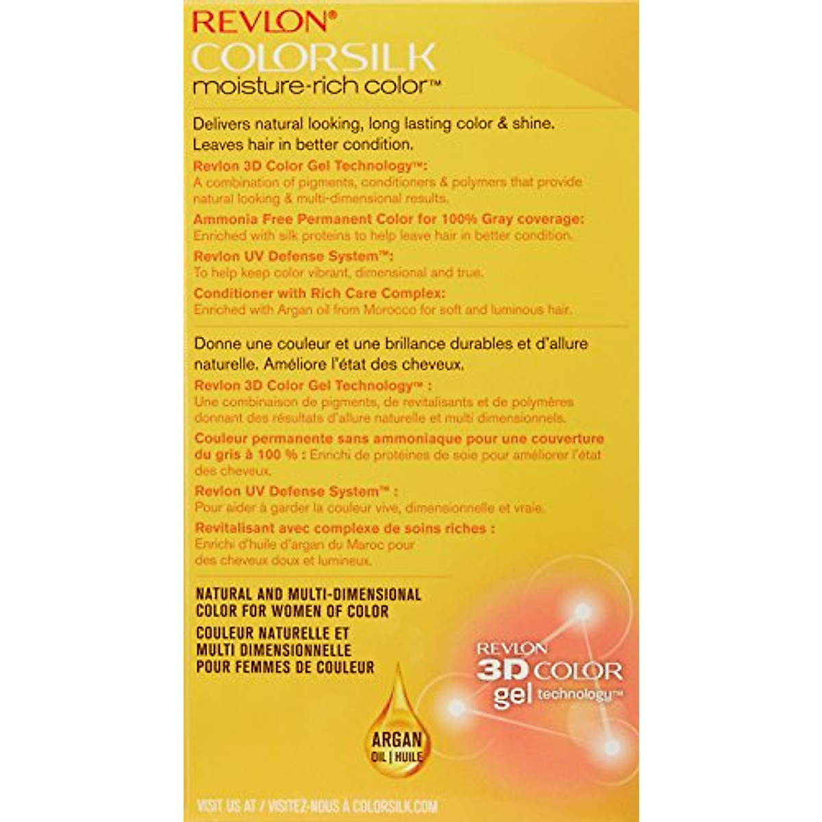 Revlon Colorsilk Moisture Rich Hair Color, Medium Chestnut Brown No. 67, 1 Count