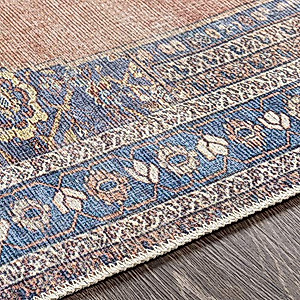 Artistic Weavers Agustin Vintage Oriental Area Rug, 2' x 2'11", Burnt Orange/Navy