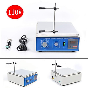 HinLIaDa Magnetic Stirrer, 10L 300W Hot Plate Stirrer, Thermostatic Magnetic Stirrer, Digital Heating Lab Mixer Hot Plate, 1250 RPM Magnetic Stir Plate with Temperature Control & Timing Adjusting