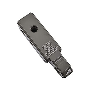 AGENCY 6 Recovery Shackle Block Assembly 2 INCH Double Hole Powder Coat Grey - Hitch Receiver Block - Proudly Made in The USA with US Certified Materials - Includes Hitch pin and D-Ring