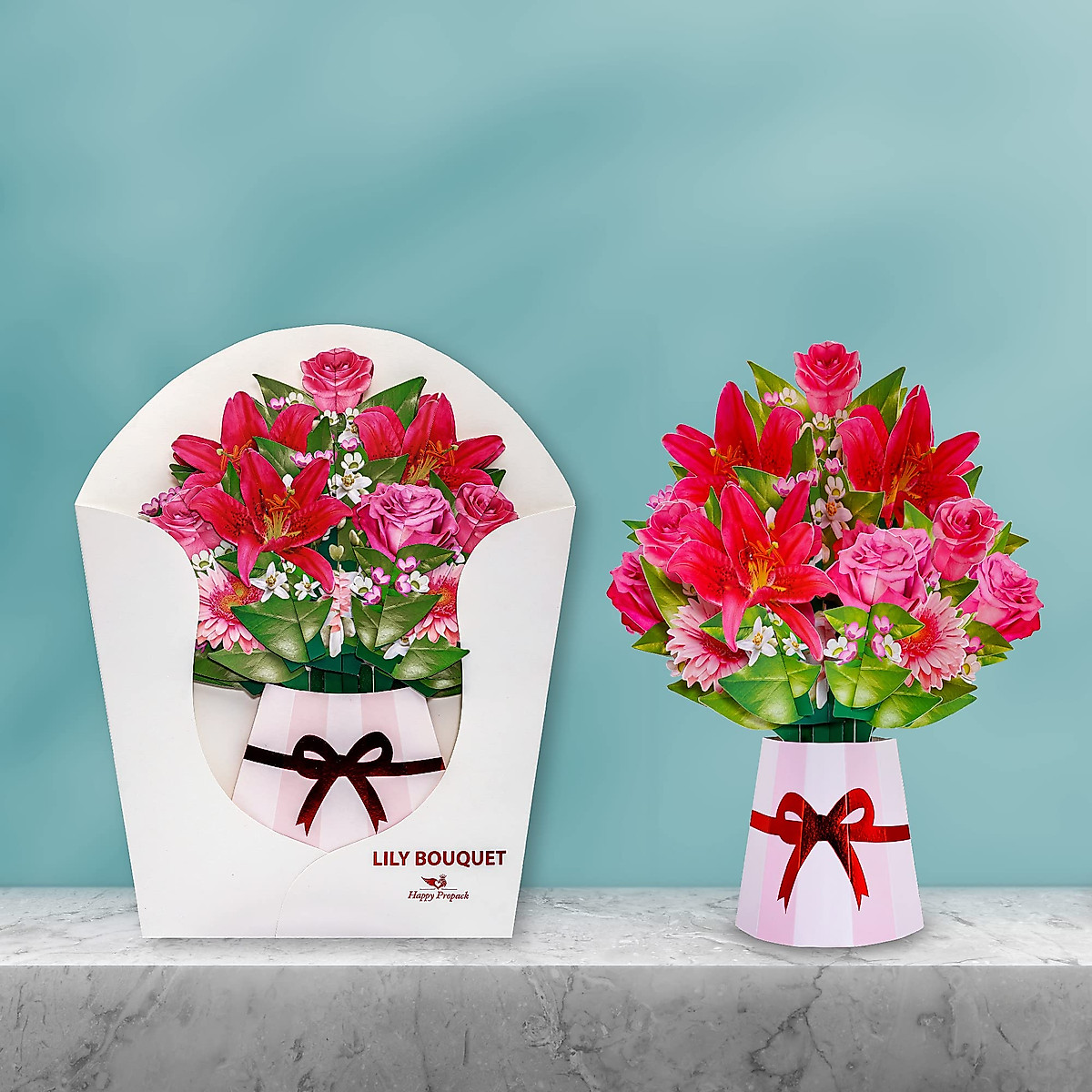 Birthday Cake Pop Up Birthday Card, 3D Greeting Pop Up Birthday Card, Happy Birthday Card For Men, Women, Her, Him, Husband,With Message Note & Envelop,Size 7 X 5 Inch (Hummingbird (Chrysanthemum))