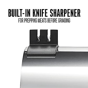 Weston Pro Series Electric Meat Grinder, Commercial Grade, 560 Watts, .75 HP, 6lbs. Per Minute, Stainless Steel (10-0801-W)