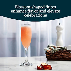 Libbey Catawba Flute Glasses, 6-ounce, Set of 12