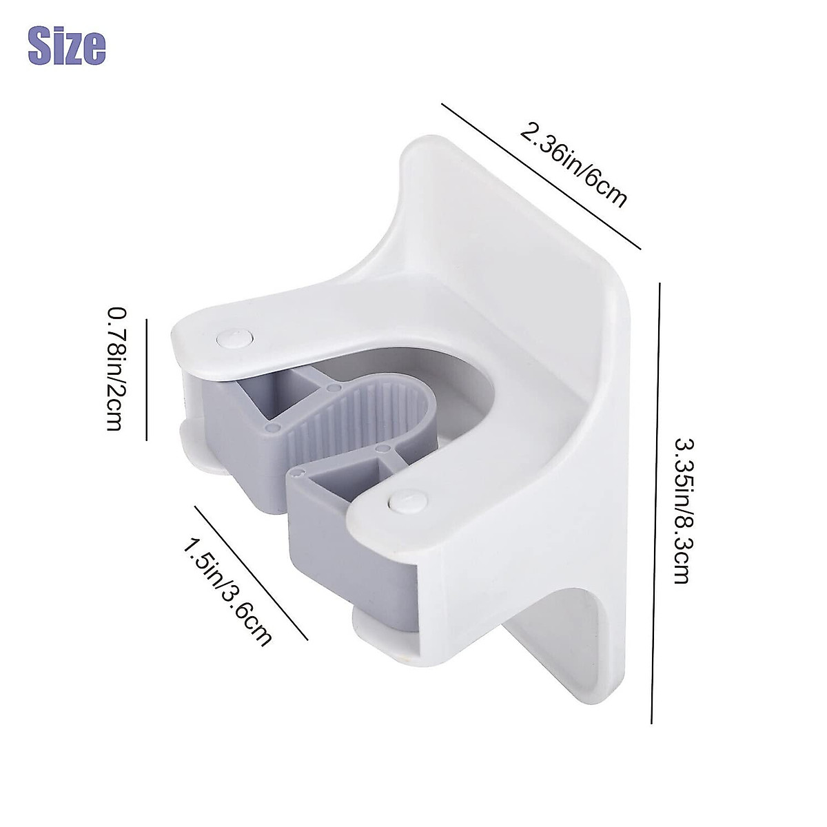 4 Pcs Broom Gripper Mop Racks Holders Wall Mount Self Adhesive Hanging Organizer, Free Punching Broom Folder, Suitable for Home Garage