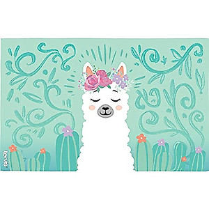 Tervis Llama Flora Made in USA Double Walled Insulated Tumbler Travel Cup Keeps Drinks Cold & Hot, 16oz, Clear