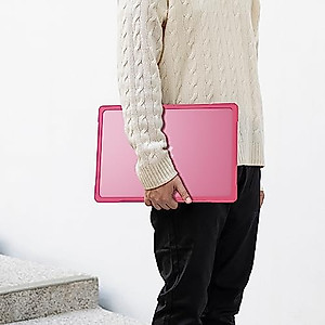 CAMPLALA Shockproof Case for M3 M2 MacBook Air 15 Inch Model A3114 A2941, Shockproof Hard Shell Case Stand & Keyboard Cover & Screen Protector & OTG Adapter & Webcam Cover, Rose